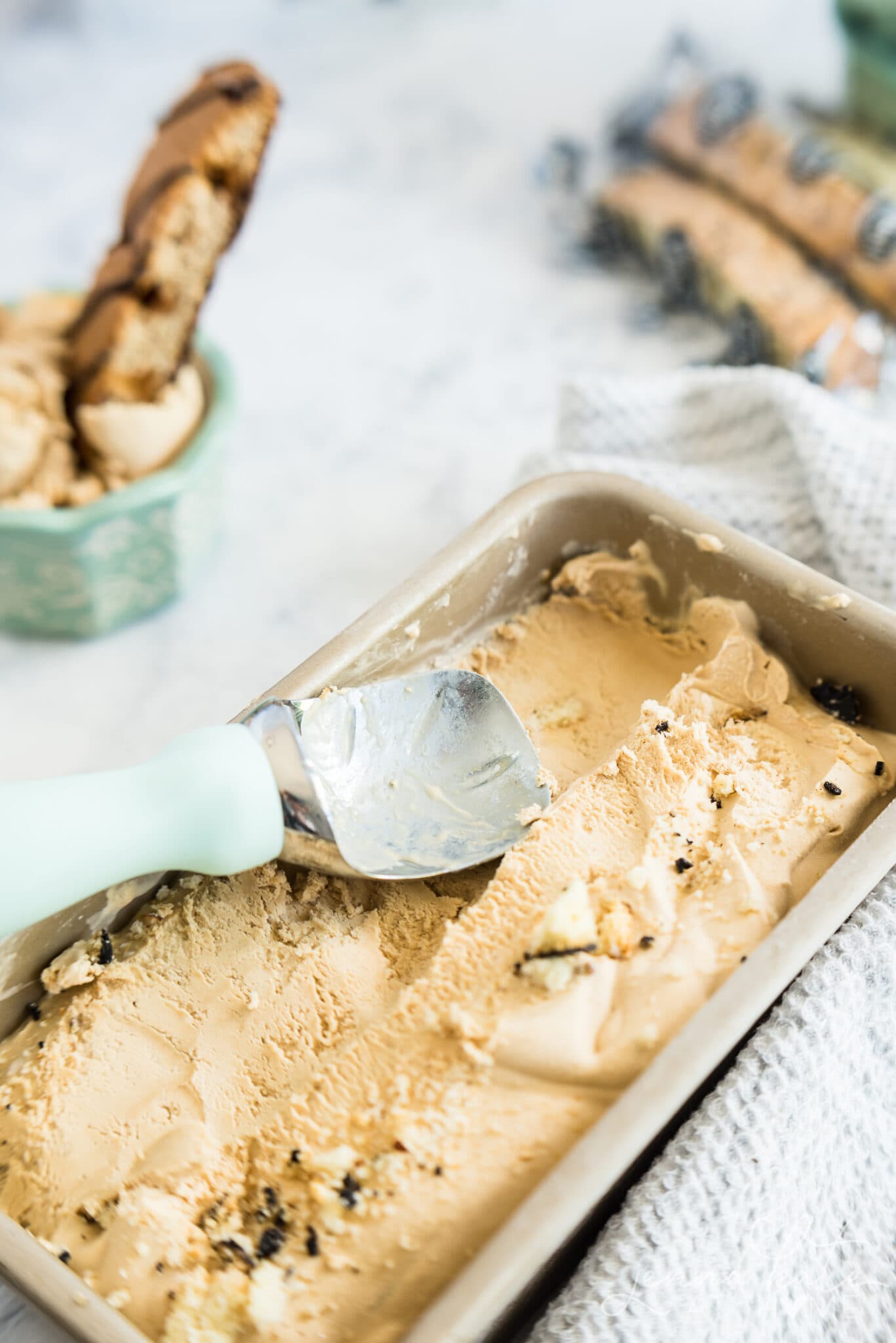 No Churn Coffee Ice Cream - Pass The Butter