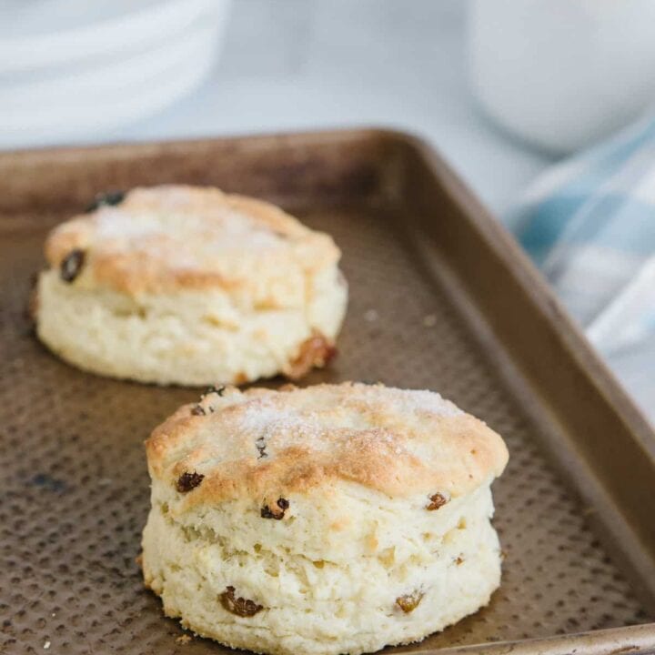 Raisin Scones - Irish Fruit Scones - Pass The Butter