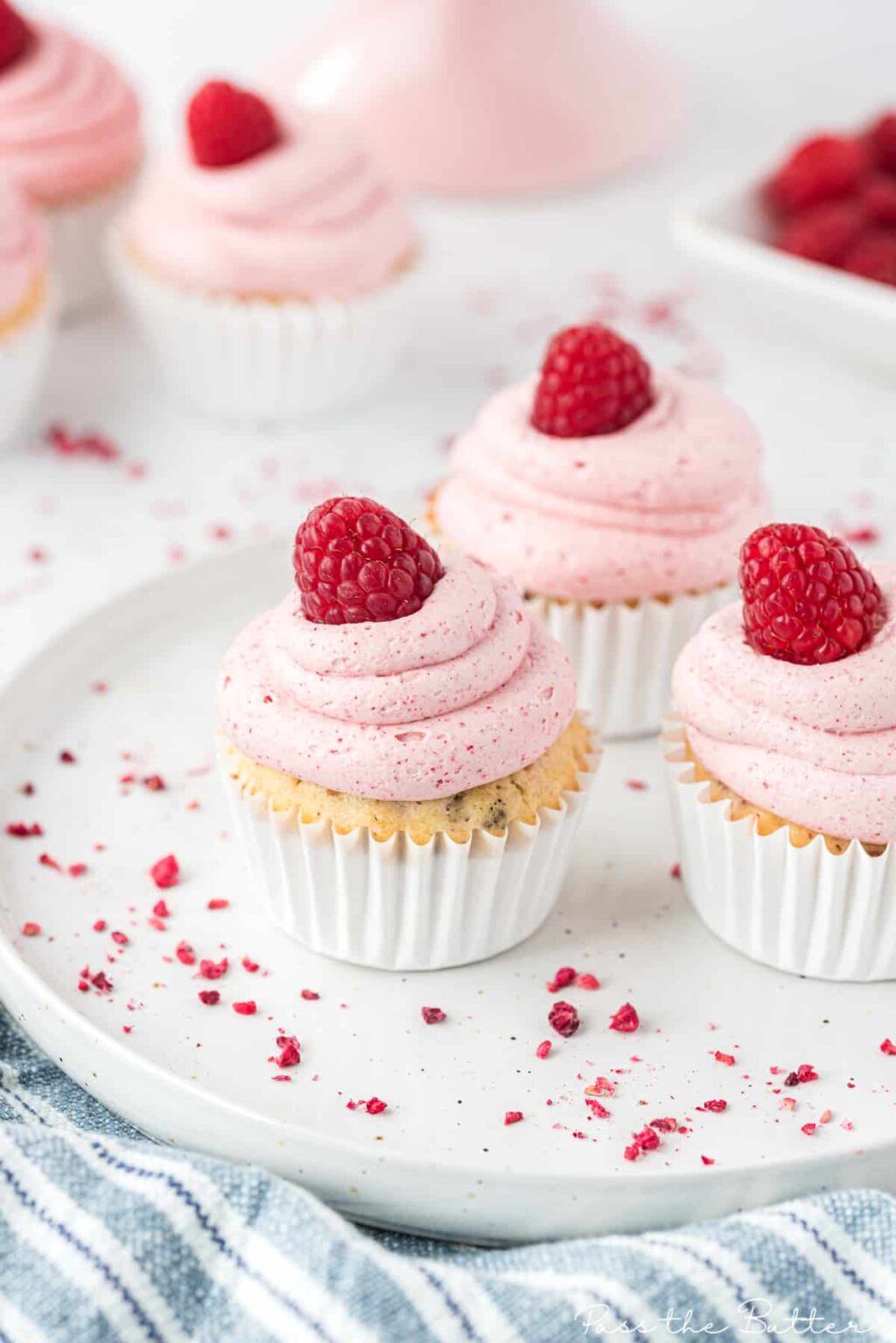 Raspberry Cupcakes - Pass The Butter